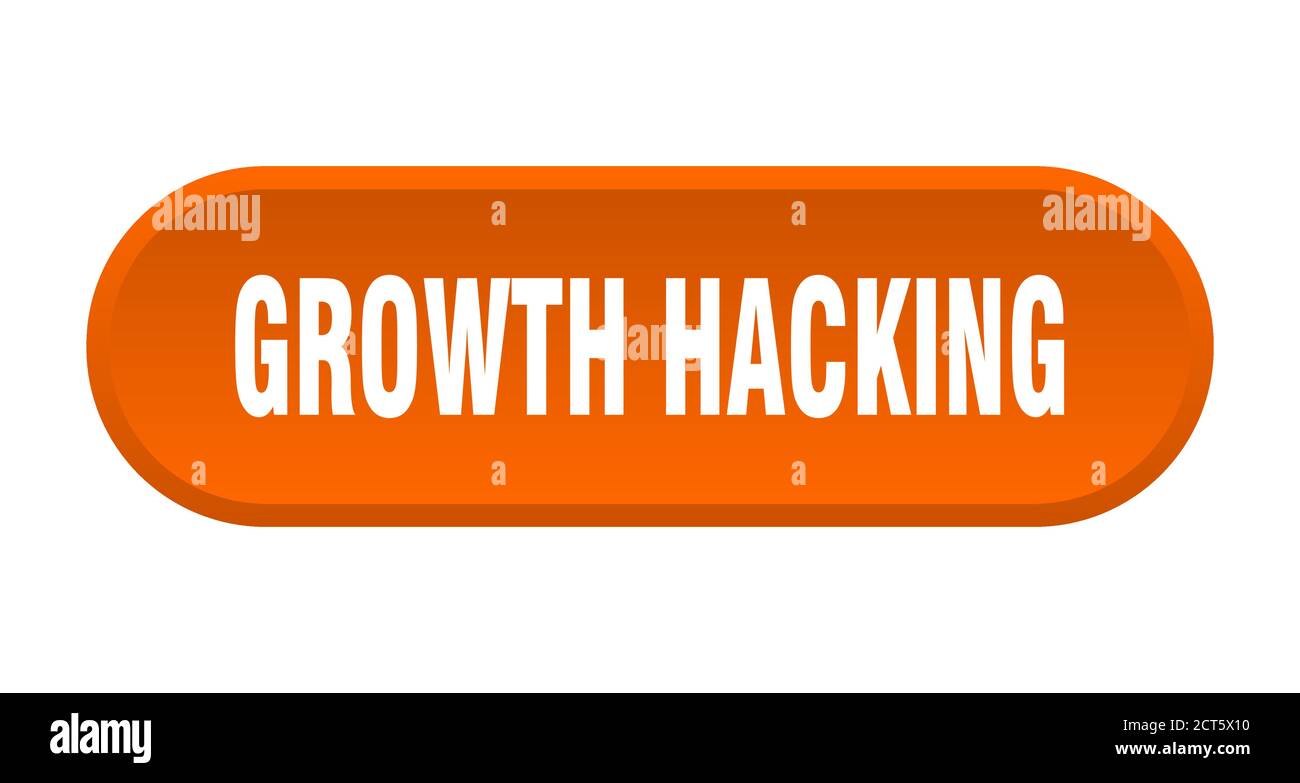 growth hacking button. rounded sign isolated on white background Stock ...