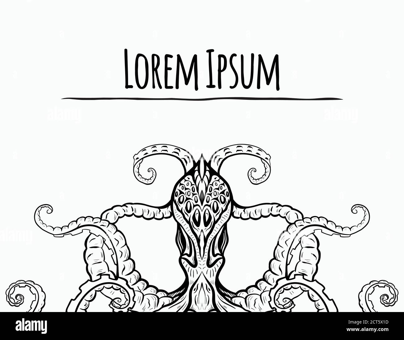 Octopus ink water Stock Vector Images - Alamy