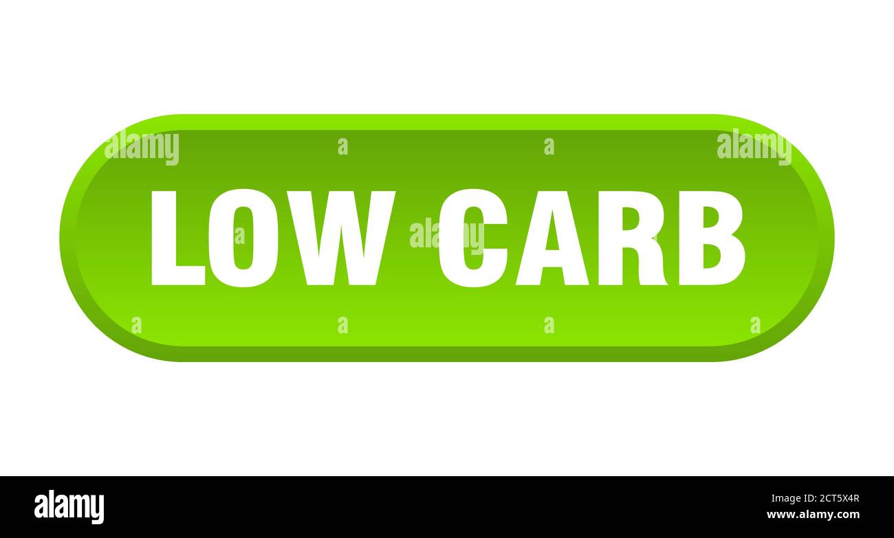 low carb button. rounded sign isolated on white background Stock Vector ...