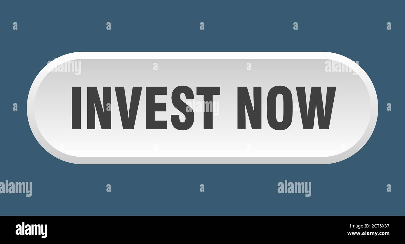 invest now button. rounded sign isolated on white background Stock ...