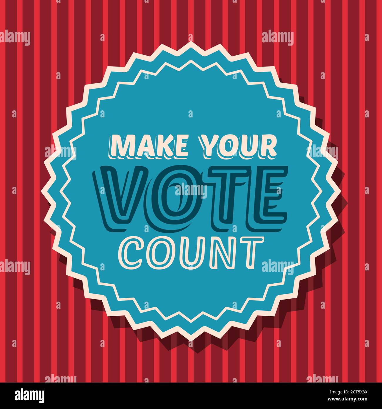 Make your vote count Stock Vector Images - Alamy