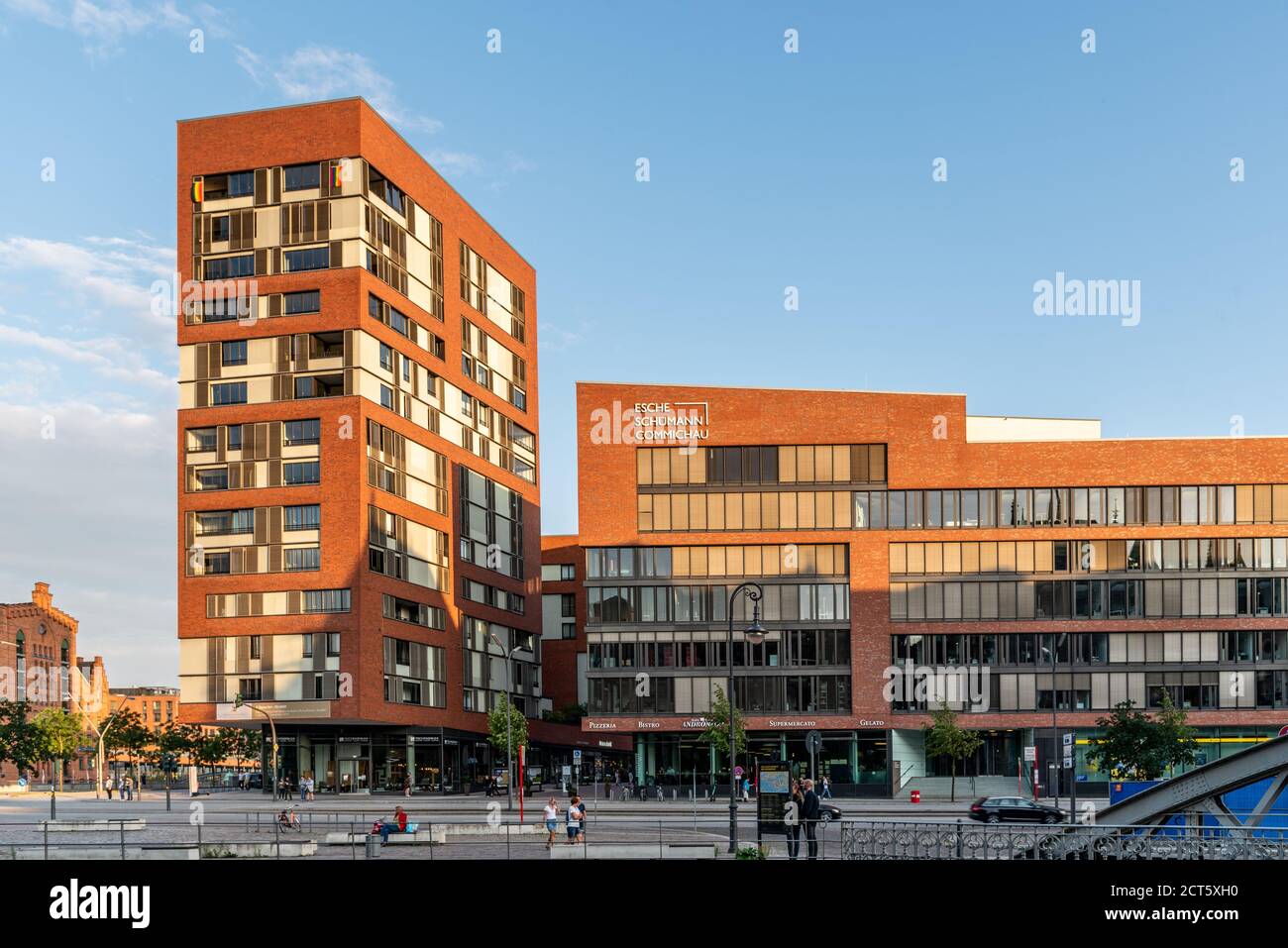 Hamburg, Germany - August 3, 2019: The Esche Schumann Commichau offices ...