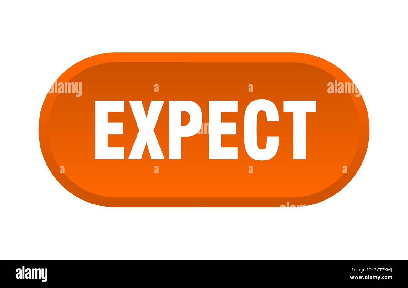 expect button. rounded sign isolated on white background Stock Vector ...