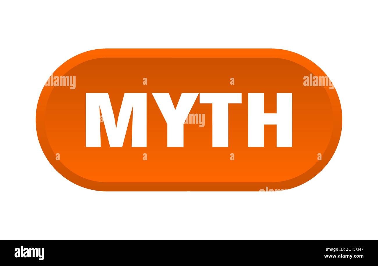myth button. rounded sign isolated on white background Stock Vector ...