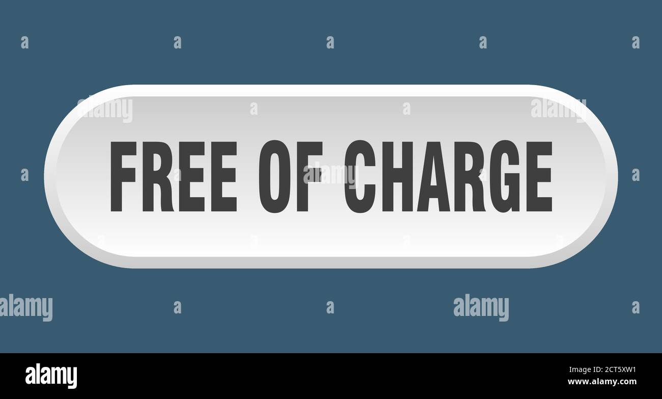 free of charge button. rounded sign isolated on white background Stock ...