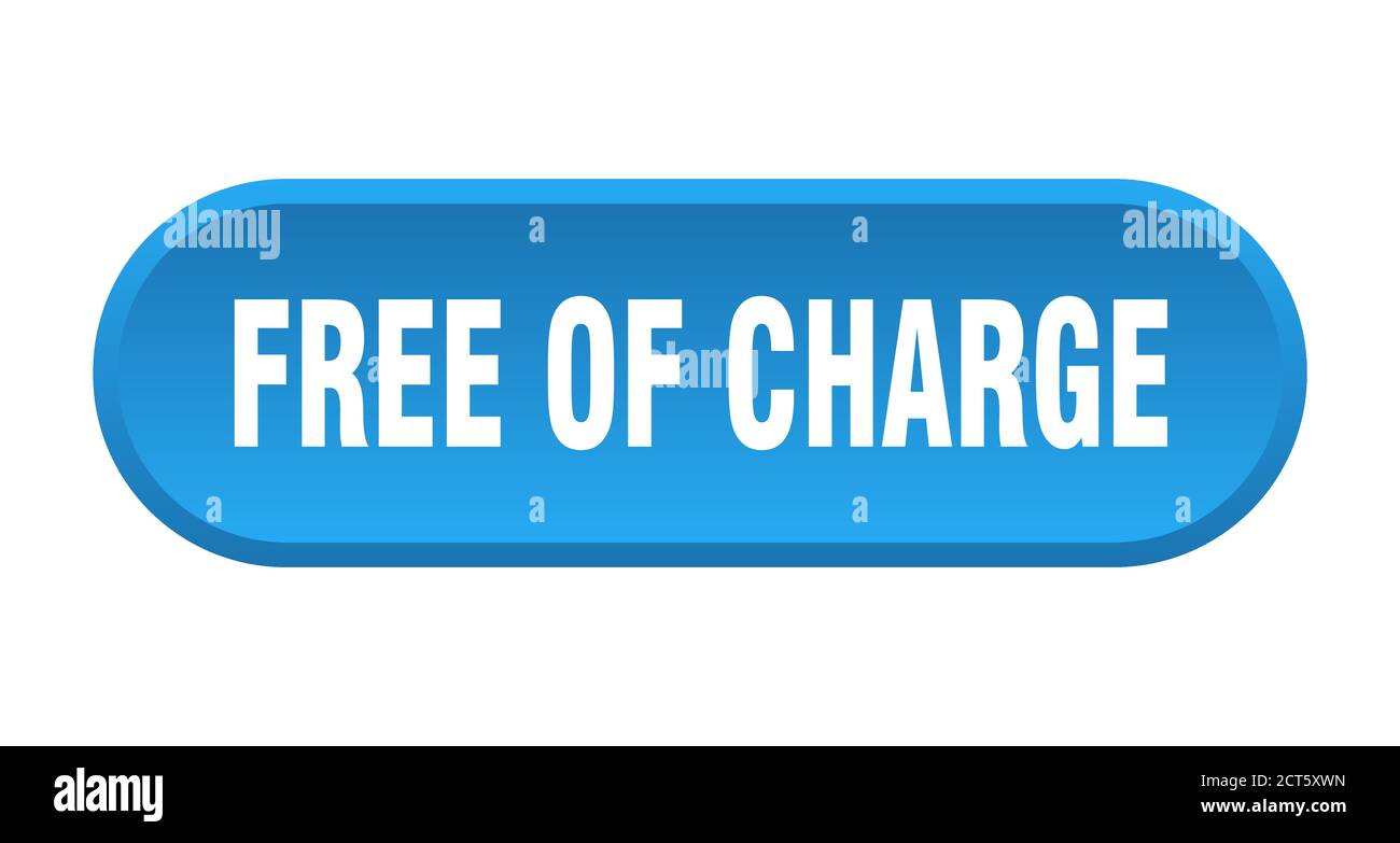 free of charge button. rounded sign isolated on white background Stock ...