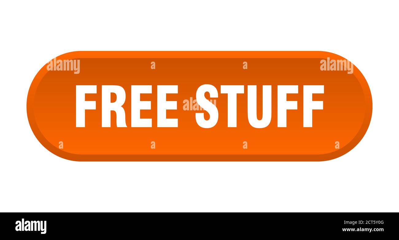 free stuff button. rounded sign isolated on white background Stock ...