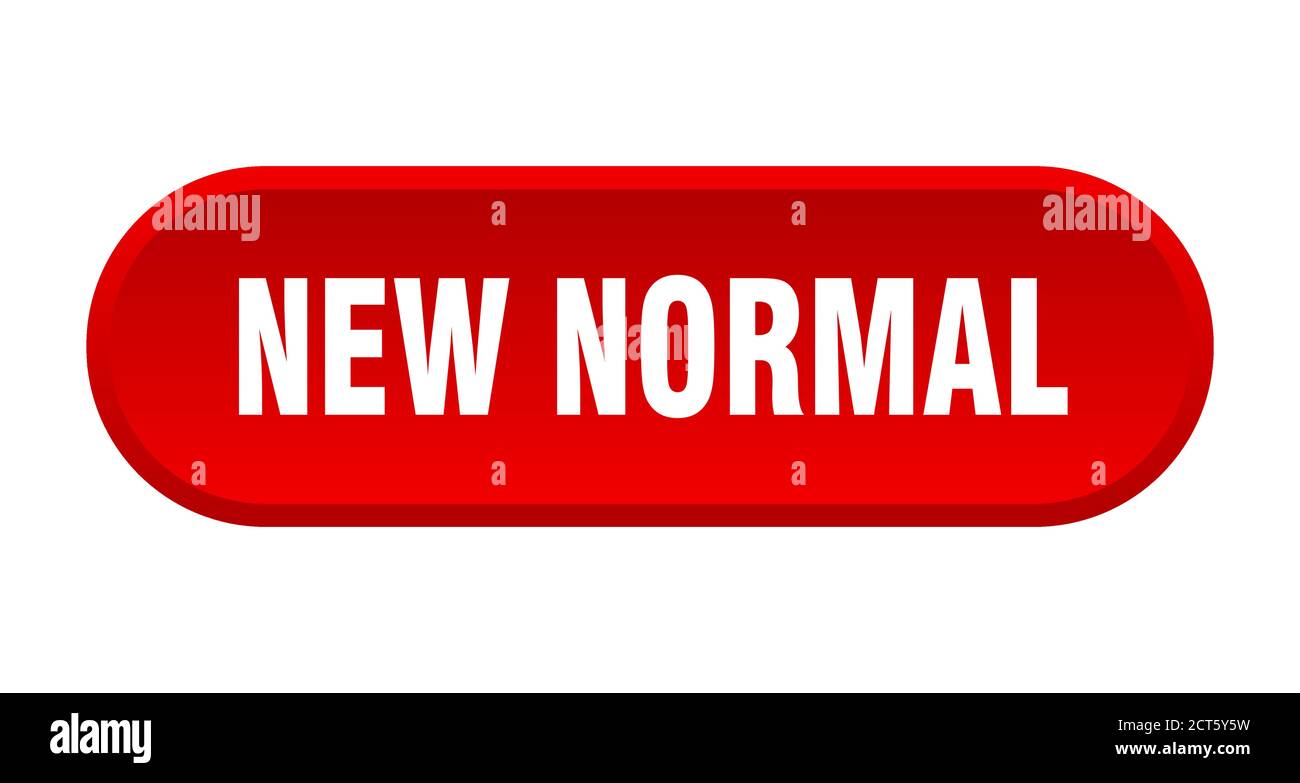 new normal button. rounded sign isolated on white background Stock ...