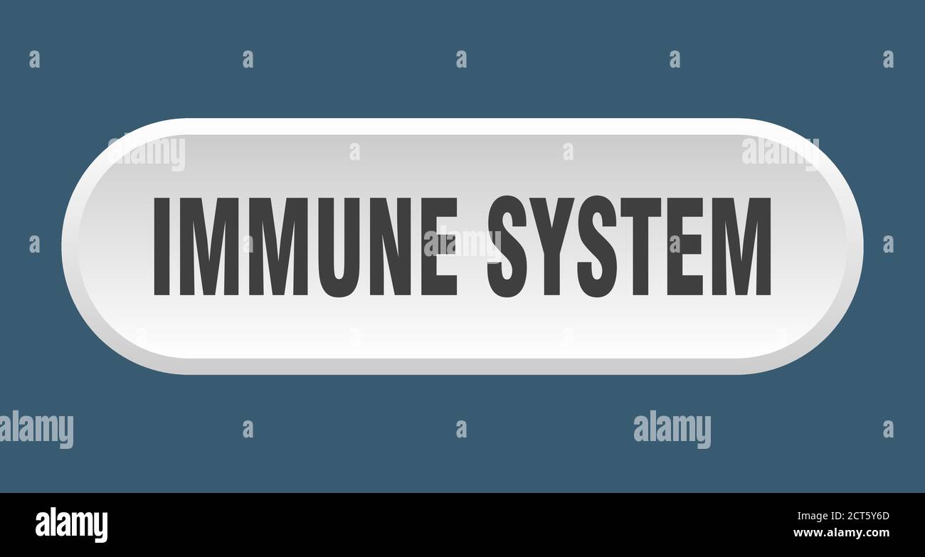 immune system button. rounded sign isolated on white background Stock ...