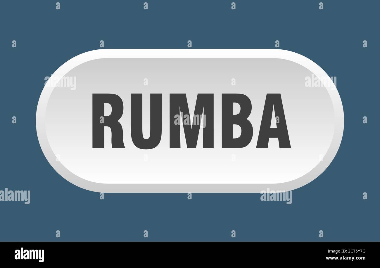 rumba button. rounded sign isolated on white background Stock Vector ...