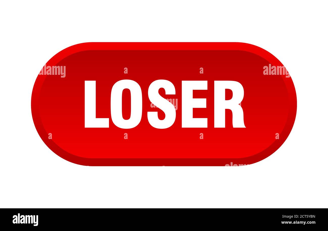 loser button. rounded sign isolated on white background Stock Vector ...