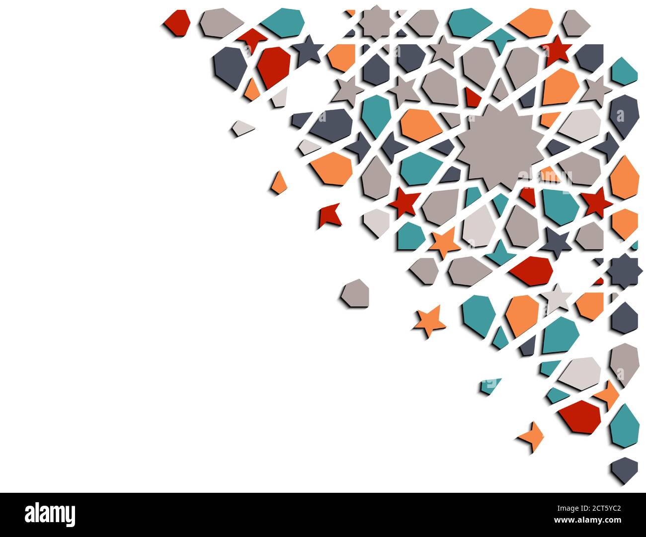 Geometric diagonal modern background, corner design. Arabic 3d ...