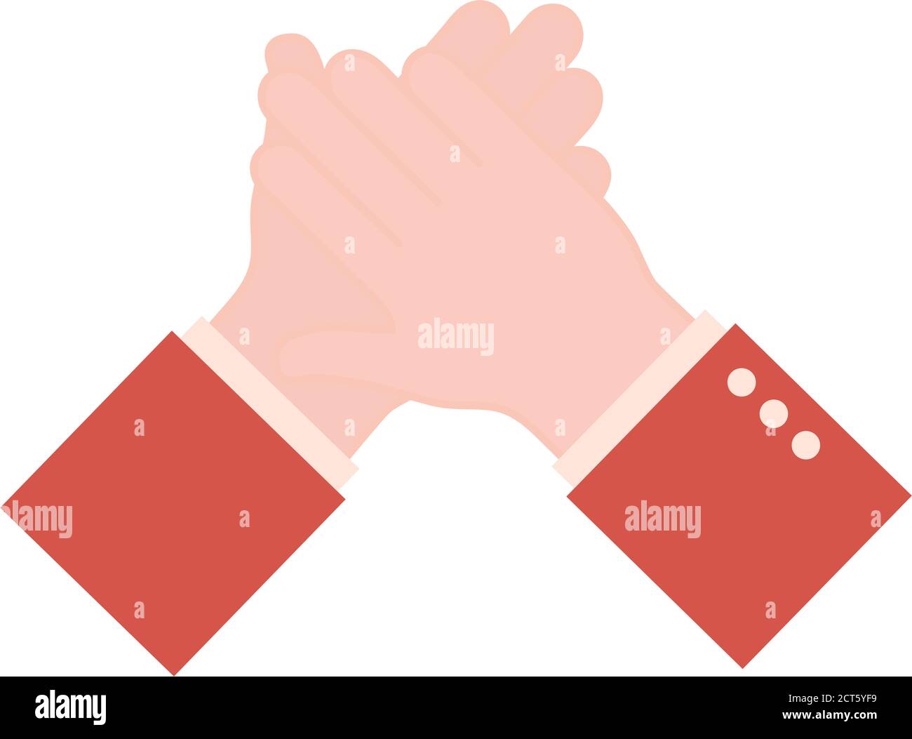 applause hand sign language flat style icon vector design Stock Vector ...