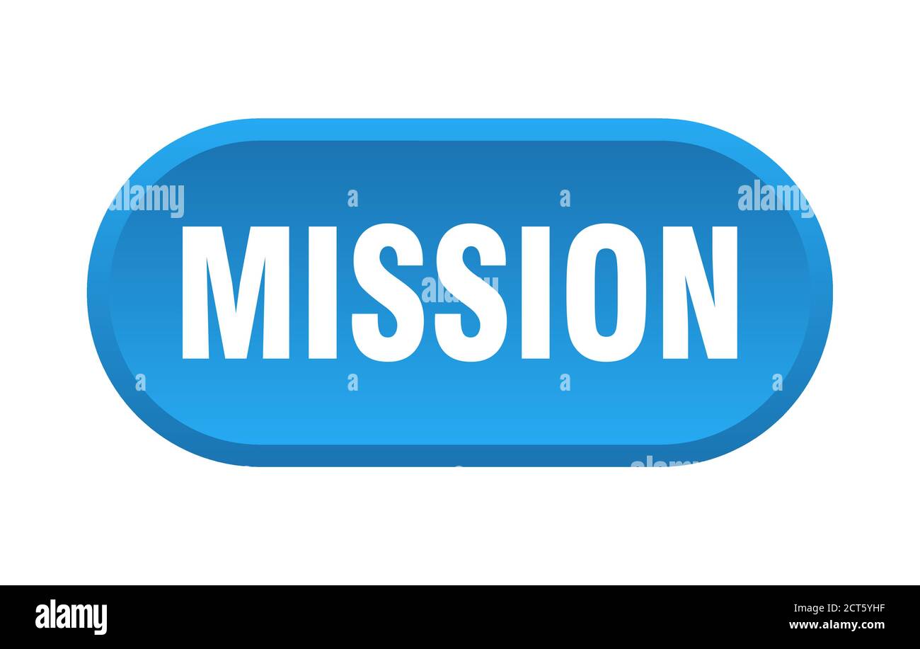 mission button. rounded sign isolated on white background Stock Vector ...