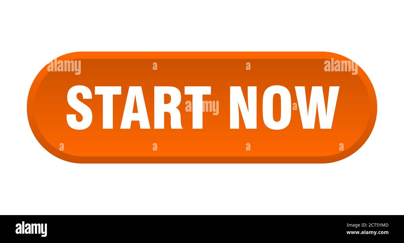 start now button. rounded sign isolated on white background Stock ...