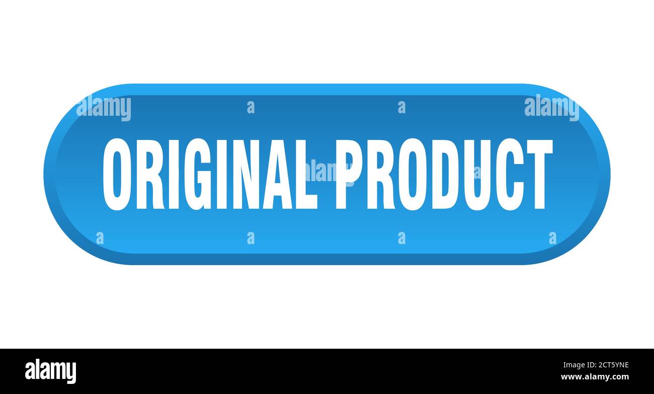 original product button. rounded sign isolated on white background ...