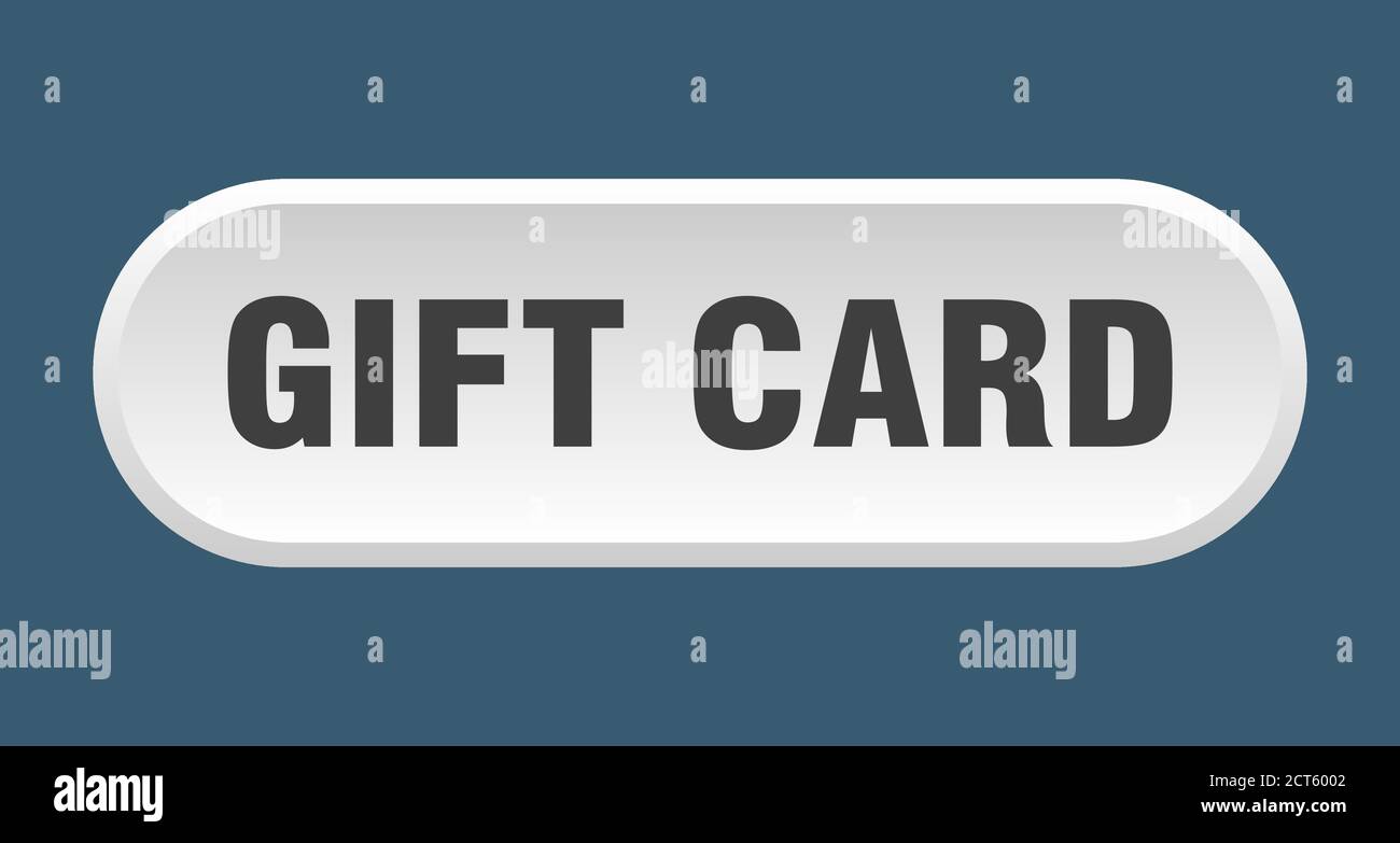 gift card button. rounded sign isolated on white background Stock ...