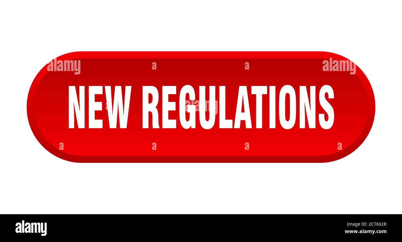 new regulations button. rounded sign isolated on white background Stock Vector Image & Art - Alamy