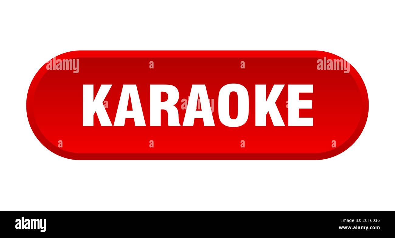 karaoke button. rounded sign isolated on white background Stock Vector ...