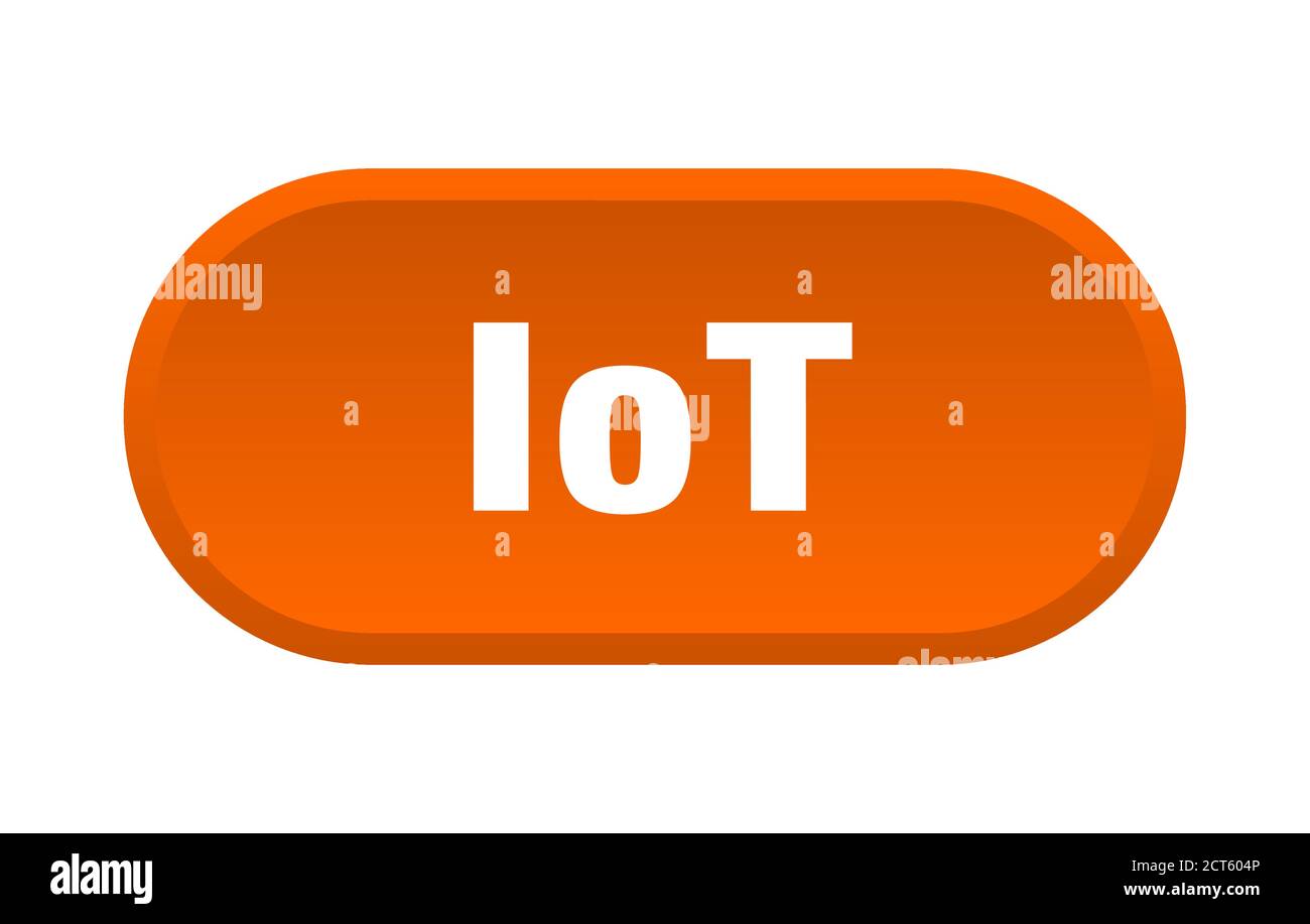 iot button. rounded sign isolated on white background Stock Vector Image & Art - Alamy