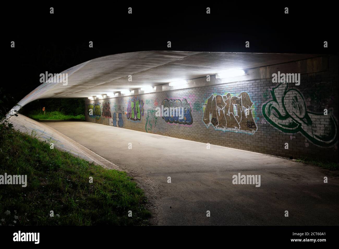Graffiti in tunnels Stock Photo - Alamy