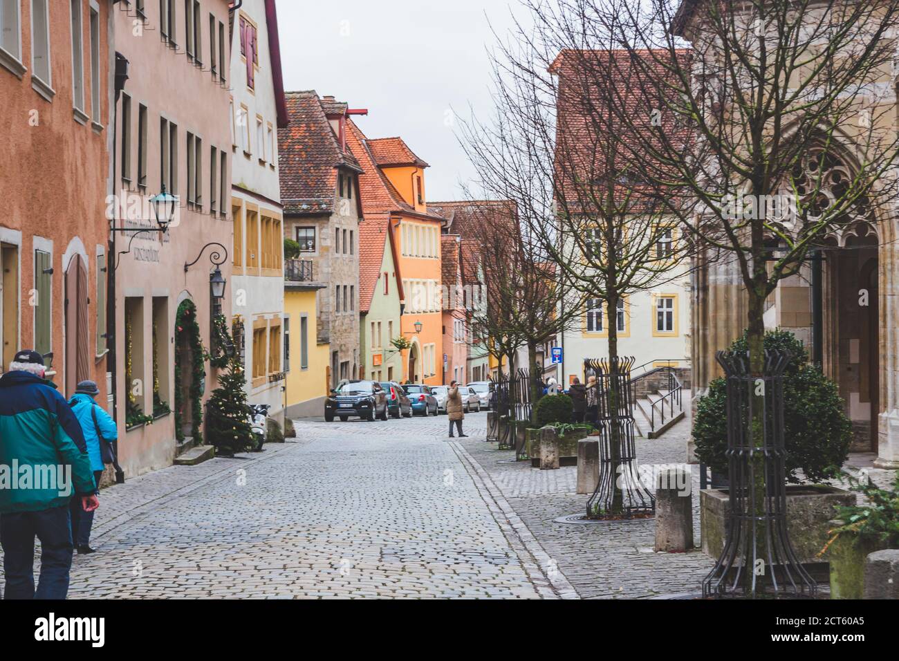 Rothenburg/Germany-1/1/19:colorful houses in the old town of Rothenburg ...