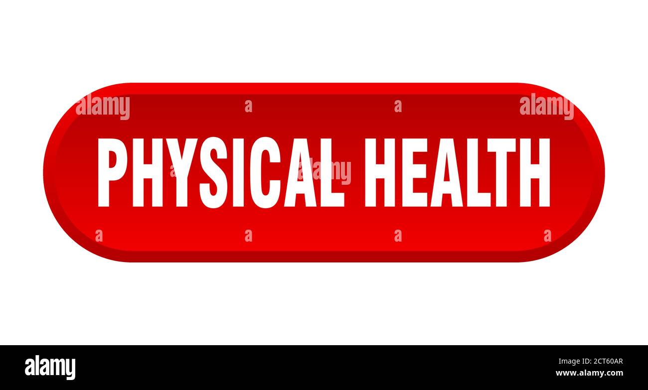 physical health button. rounded sign isolated on white background Stock ...