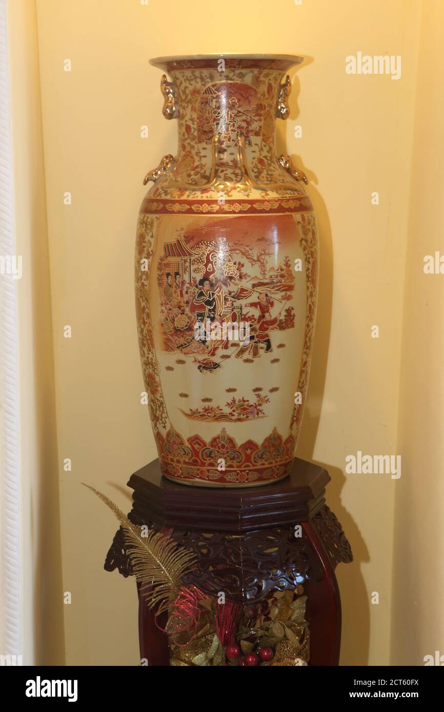 Beautiful vase in the interior of the house Stock Photo - Alamy