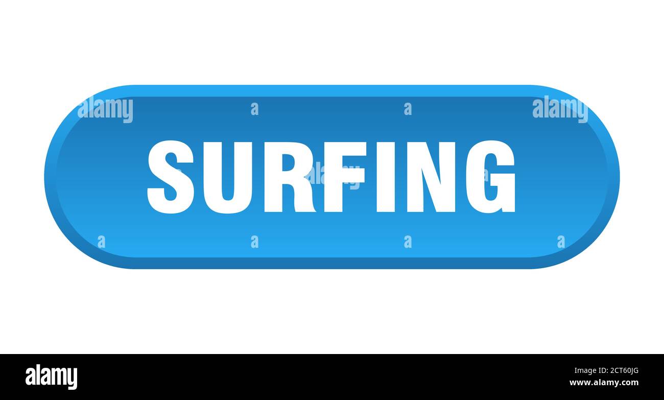 surfing button. rounded sign isolated on white background Stock Vector ...
