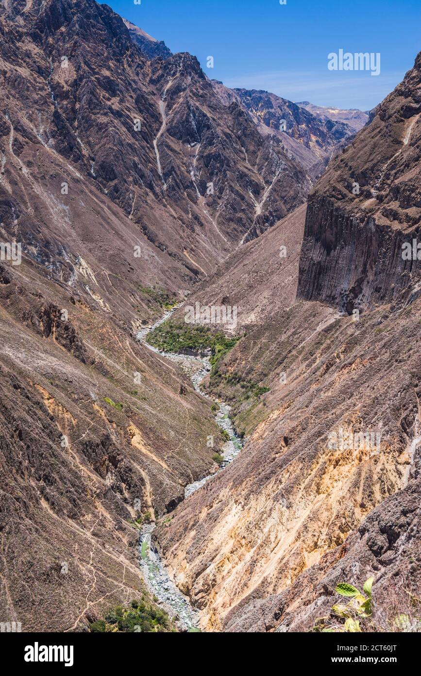 Colca River, Colca Canyon, Peru, South America Stock Photo - Alamy