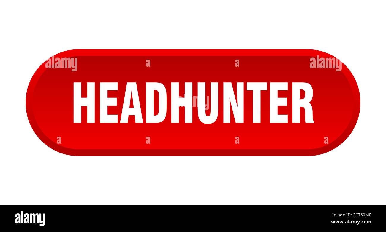 headhunter button. rounded sign isolated on white background Stock Vector Image & Art - Alamy