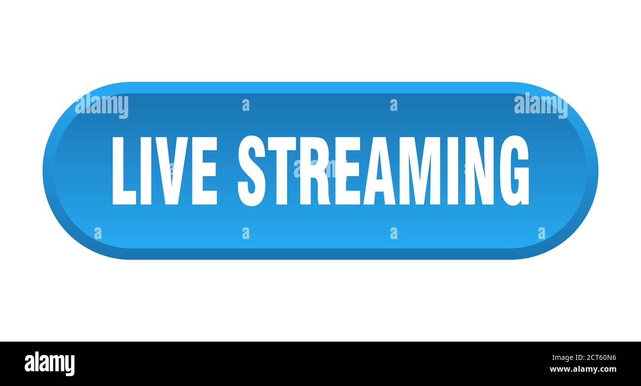 live streaming button. rounded sign isolated on white background Stock Vector Image & Art - Alamy