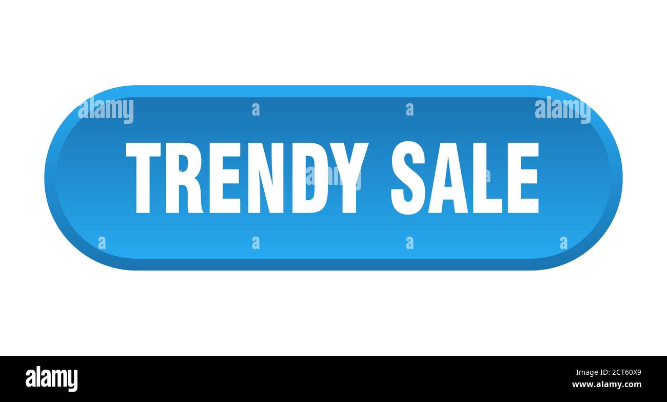 trendy sale button. rounded sign isolated on white background Stock ...
