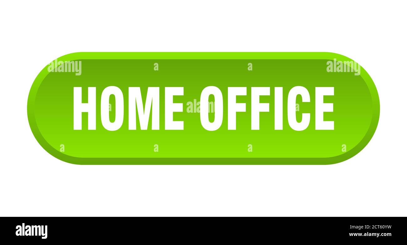 home office button. rounded sign isolated on white background Stock ...