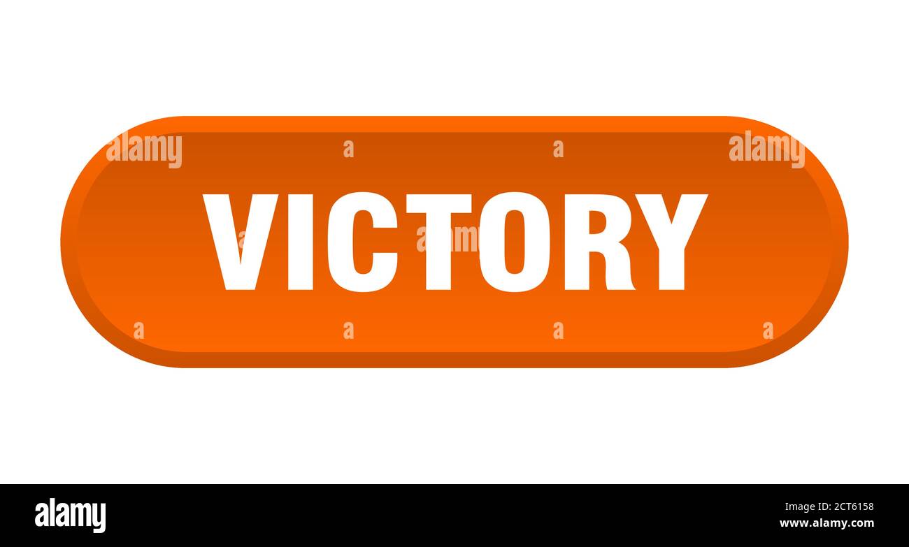 victory button. rounded sign isolated on white background Stock Vector ...