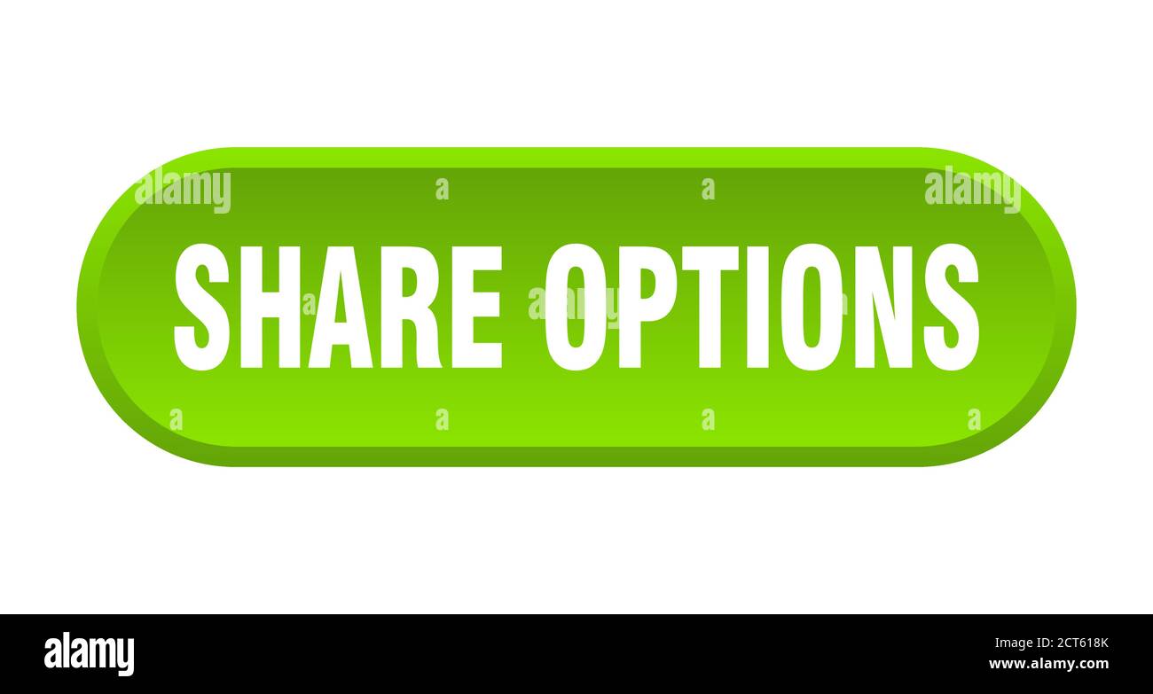 share options button. rounded sign isolated on white background Stock ...