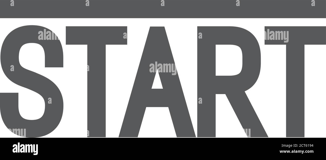 Starting line icon in thick outline style. Black and white monochrome ...