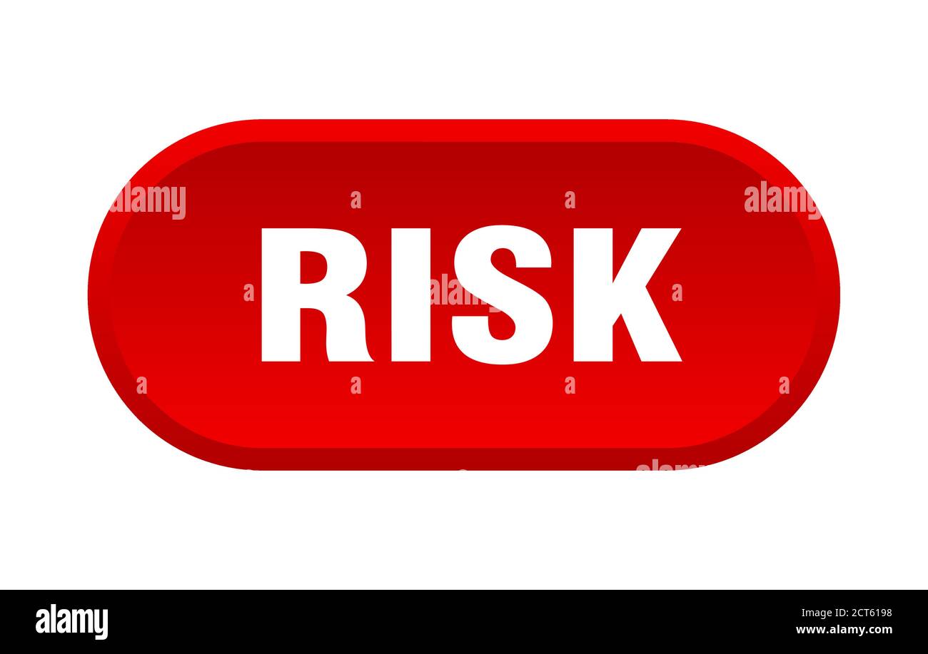 risk button. rounded sign isolated on white background Stock Vector ...