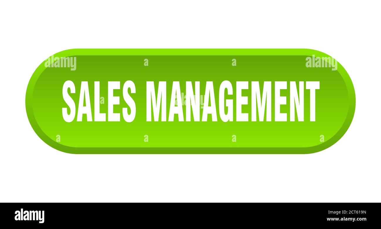 sales management button. rounded sign isolated on white background ...