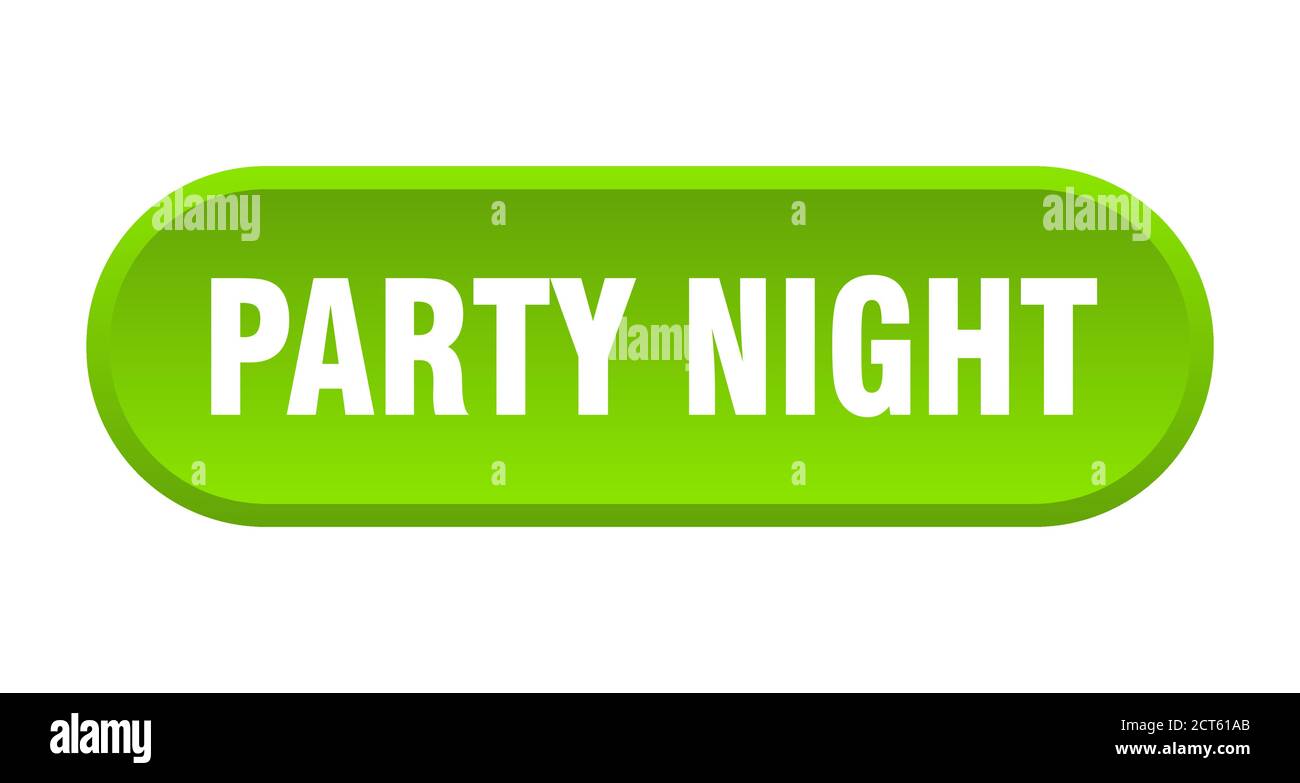 party night button. rounded sign isolated on white background Stock ...