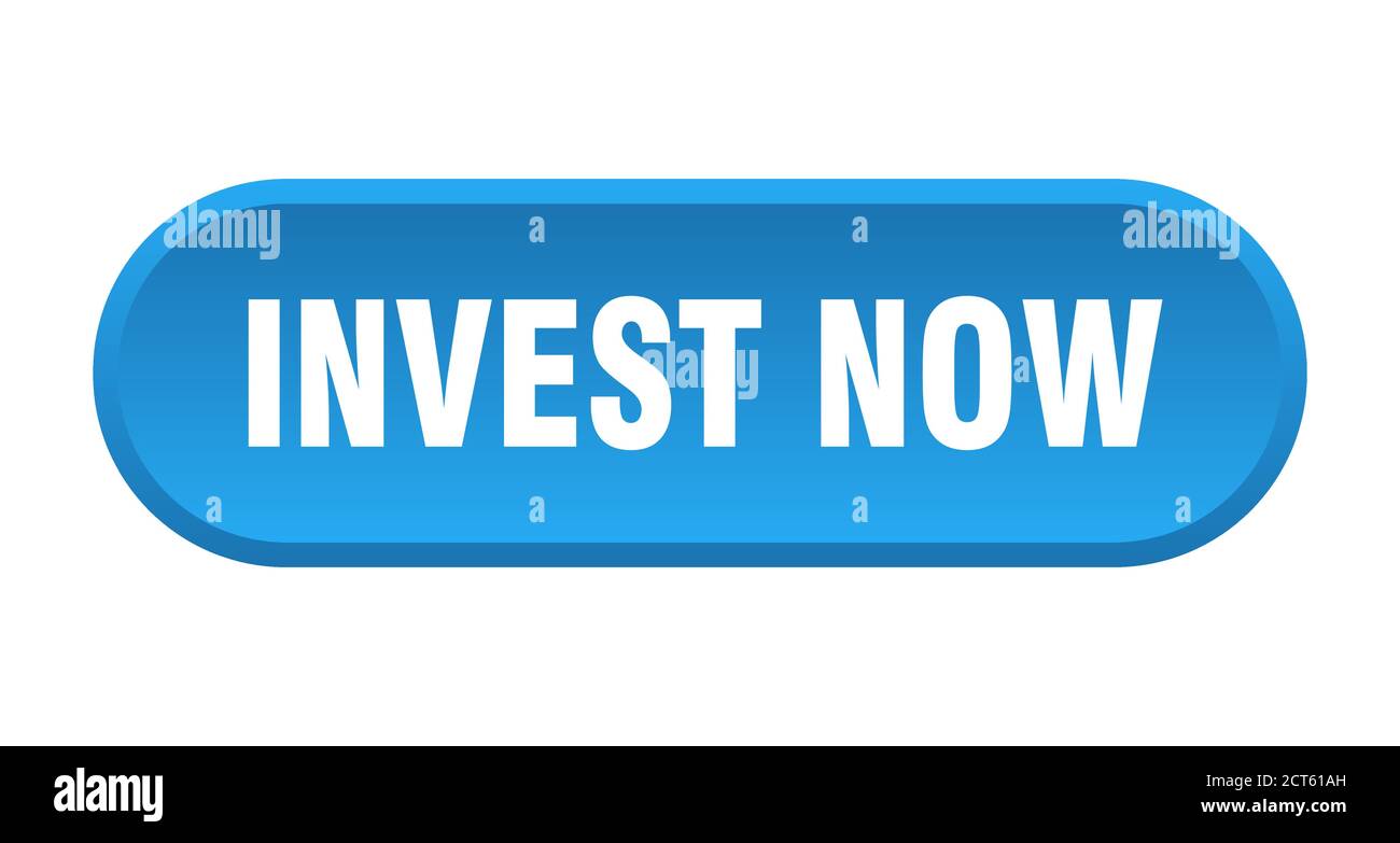 invest now button. rounded sign isolated on white background Stock ...