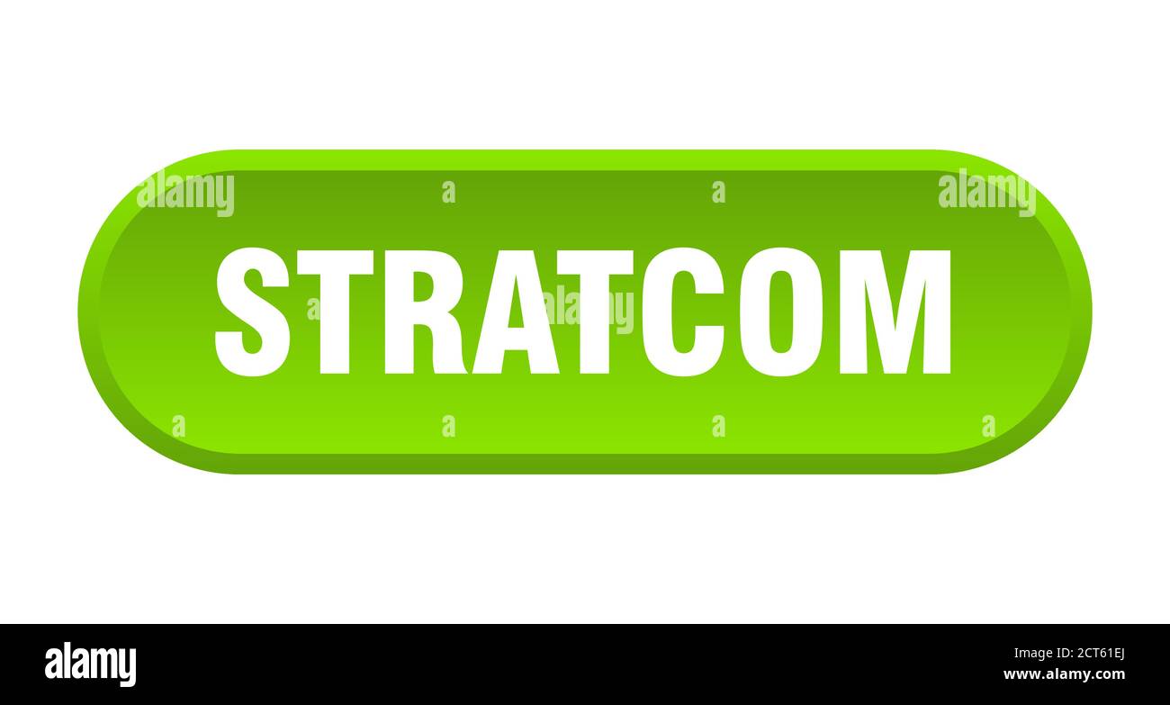 stratcom button. rounded sign isolated on white background Stock Vector ...