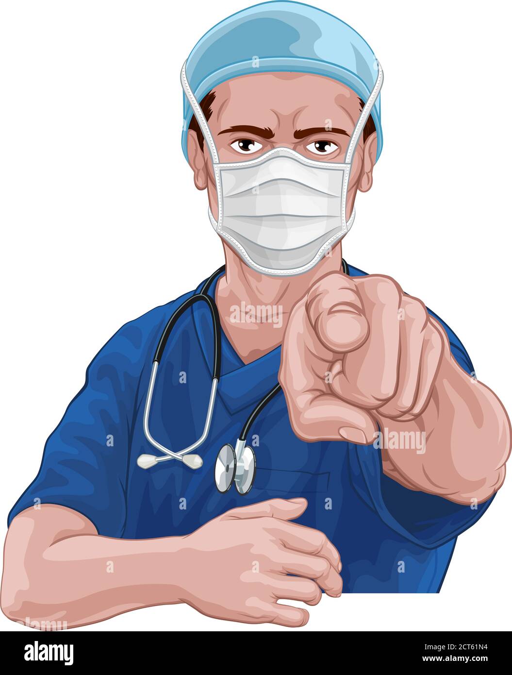 Nurse Doctor Pointing Your Country Needs You Stock Vector Image & Art ...