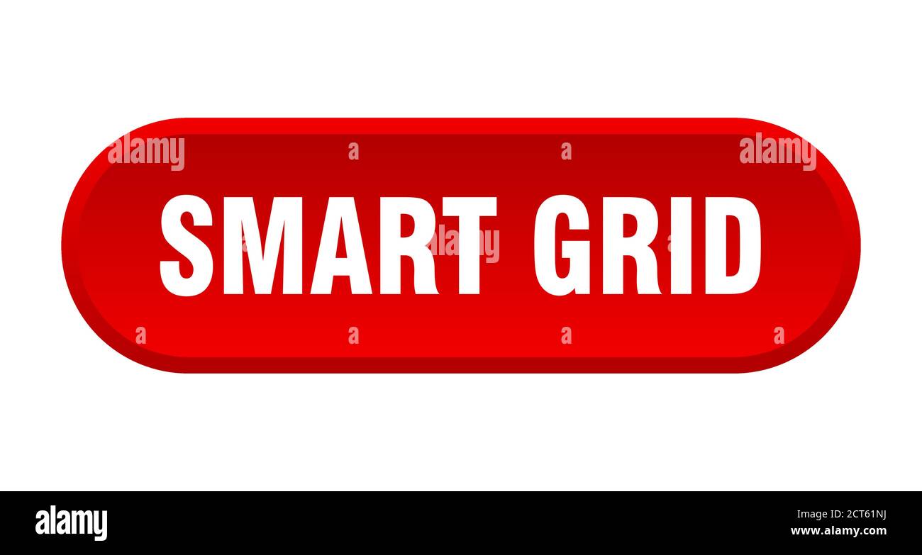 smart grid button. rounded sign isolated on white background Stock ...