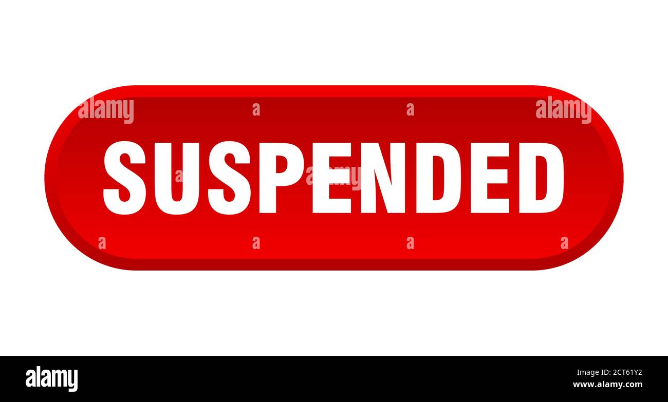 suspended button. rounded sign isolated on white background Stock ...