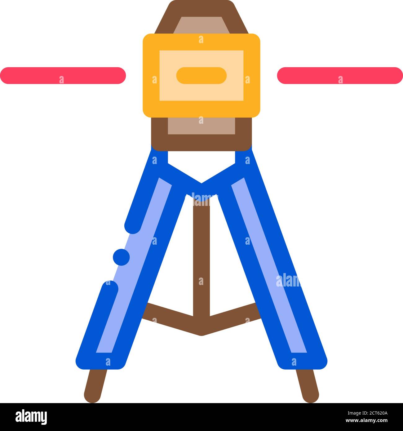 laser level tool icon vector outline illustration Stock Vector Image ...