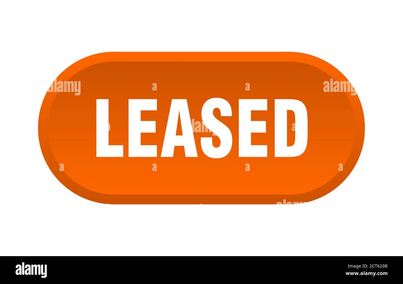 leased button. rounded sign isolated on white background Stock Vector ...