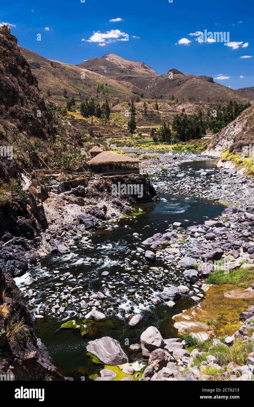 Hot springs, Colca Canyon, Peru, South America Stock Photo - Alamy