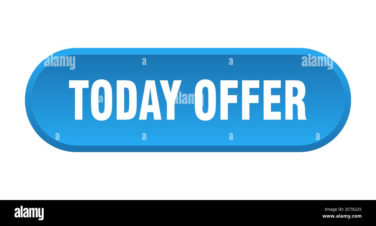today offer button. rounded sign isolated on white background Stock ...