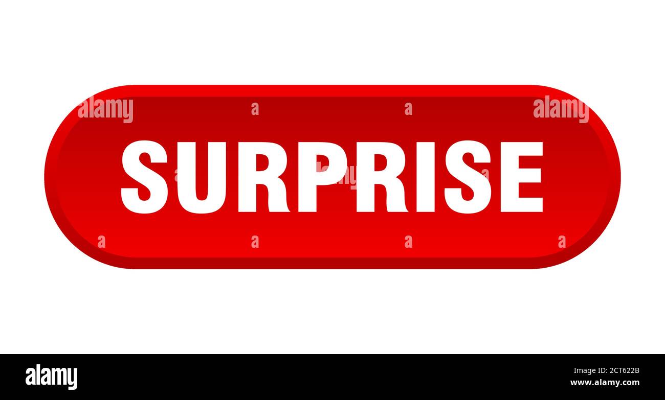 surprise button. rounded sign isolated on white background Stock Vector ...